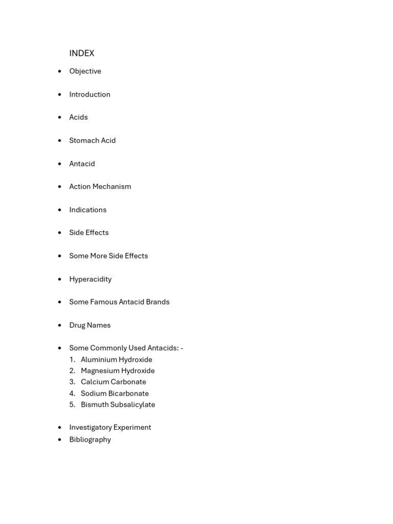 ANTACIDS Org1 - Merged | PDF | Sodium Bicarbonate | Sodium Carbonate