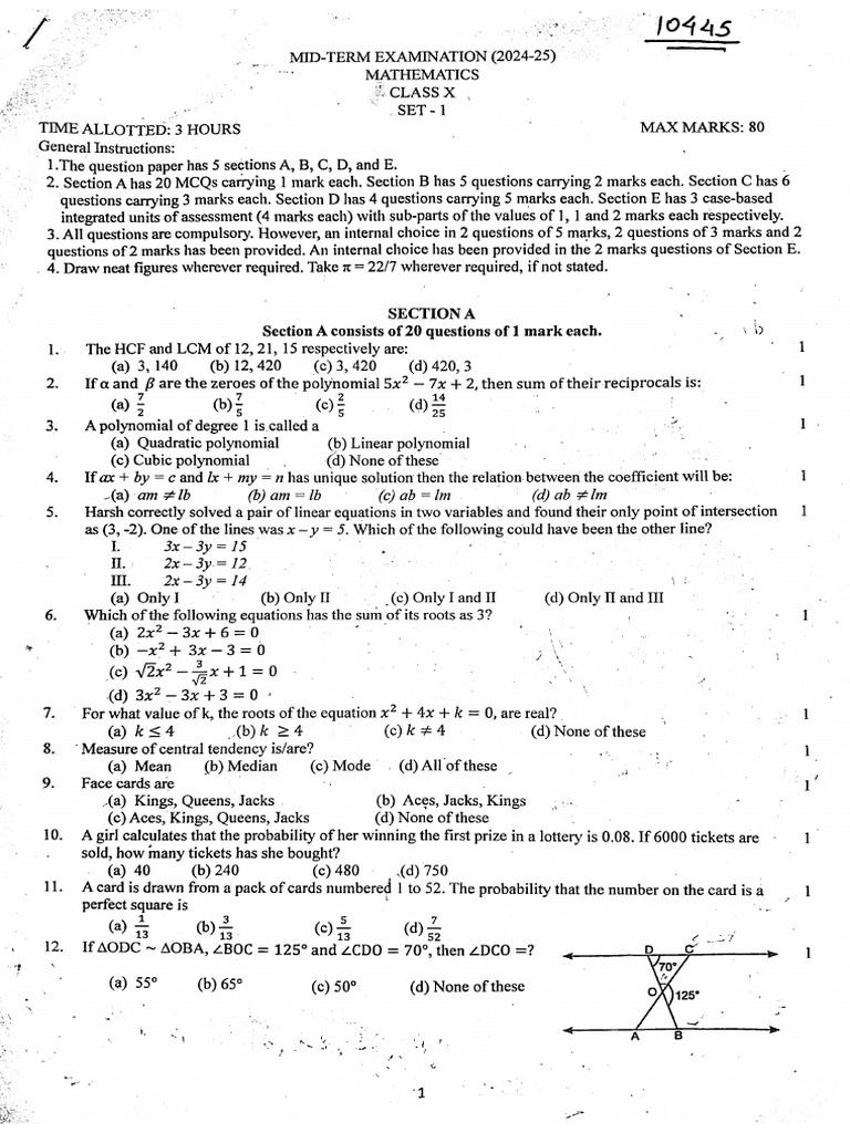 Mid Term 2024-25 Presentation | PDF | Mathematical Analysis | Mathematics