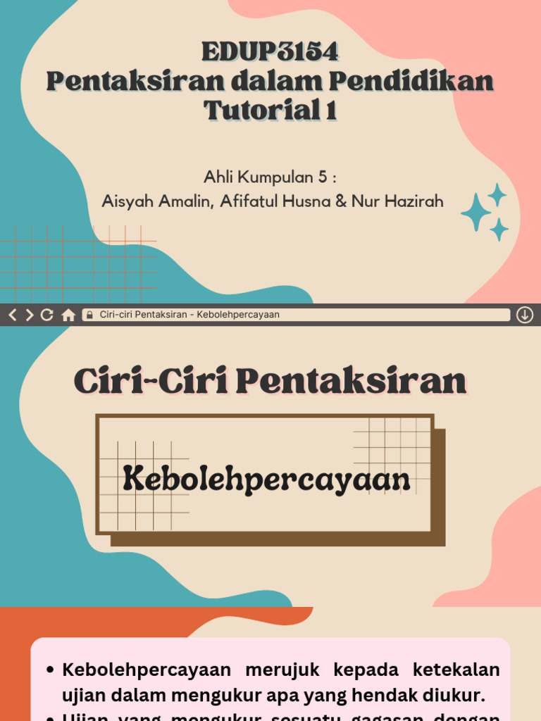 Tuto Pentaksiran Kumpulan 5 | PDF