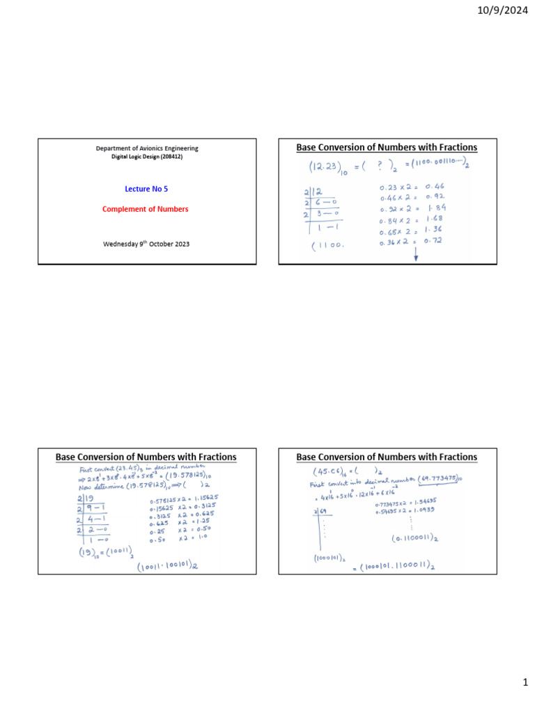 DLD Lecture No. 5 | PDF | Computer Engineering | Encodings