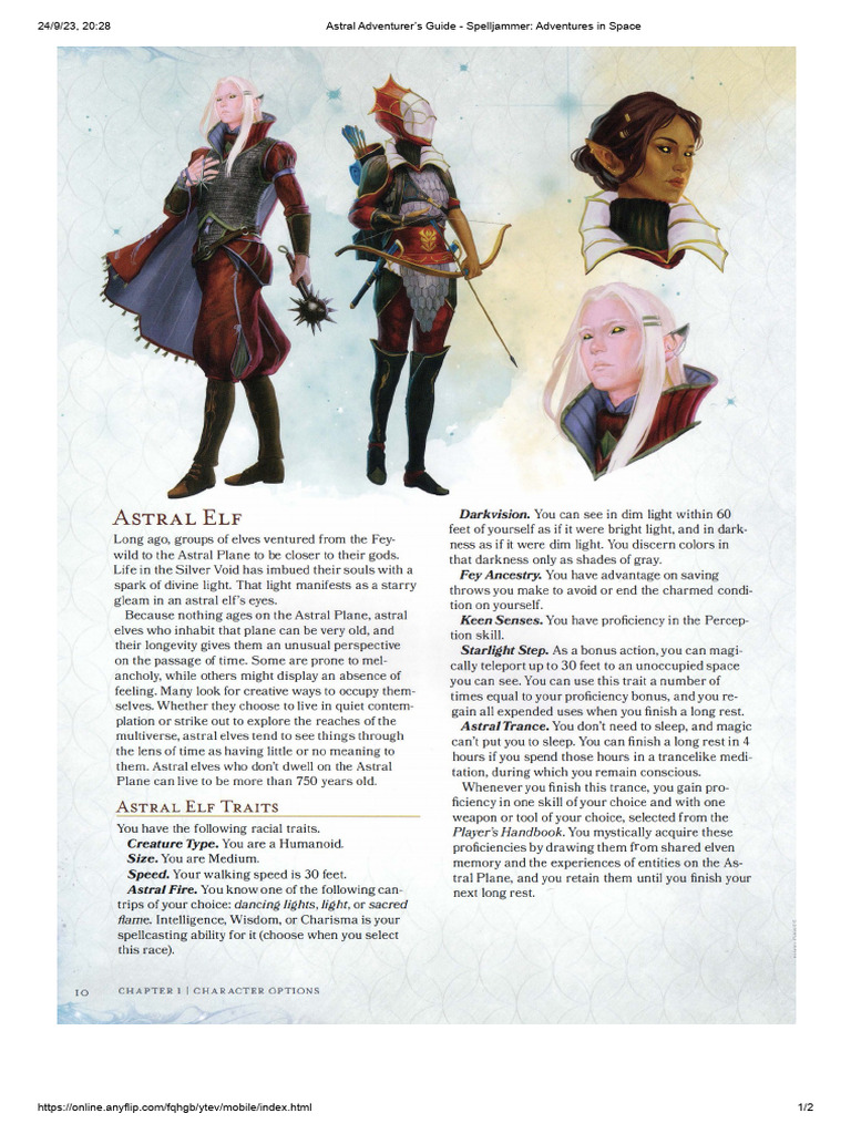 Astral Adventurer's Guide - Astral Elf | PDF | Science & Mathematics ...