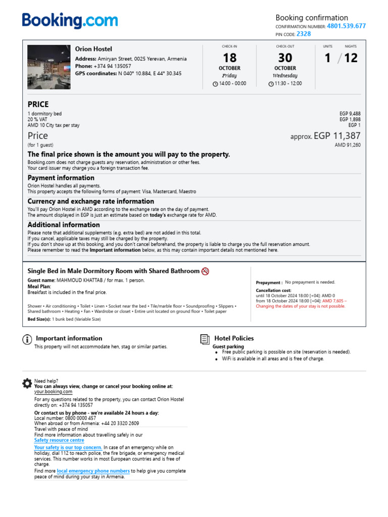 Confirmation | PDF | Payments | Visa Inc.