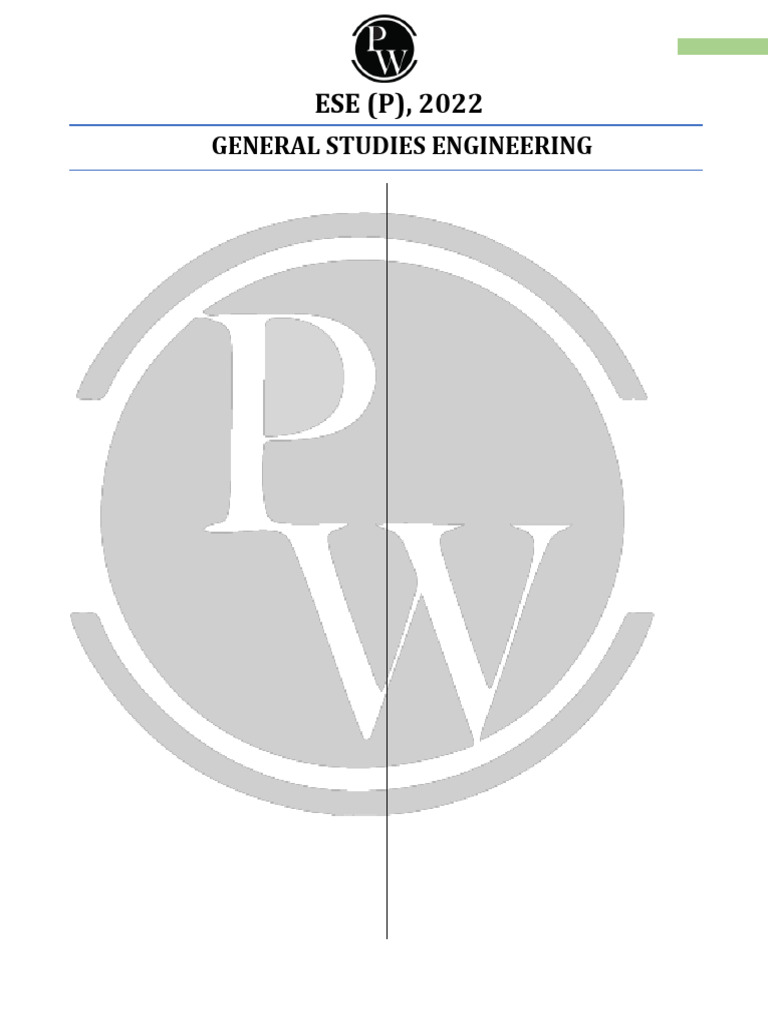 ESE 2027 General Studies Questions | PDF | Technology & Engineering