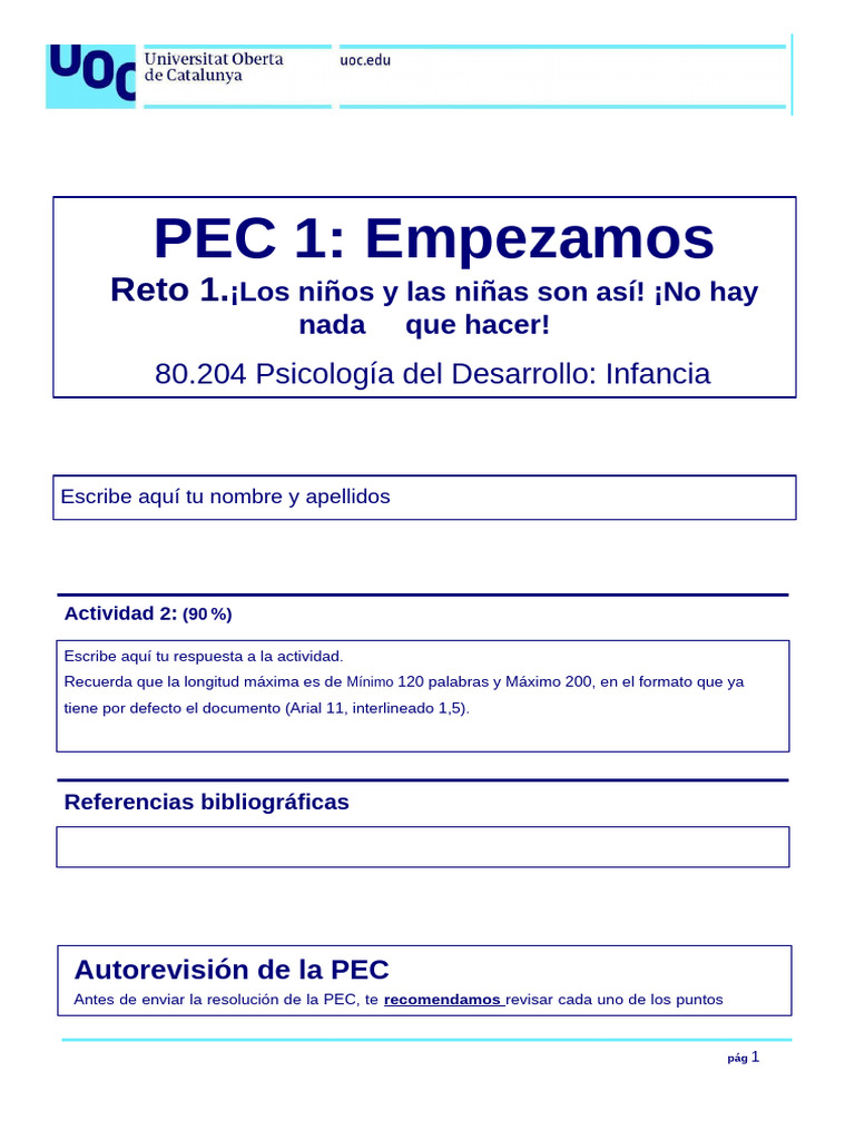 Plantilla Entrega PEC1 CAST | PDF | Citación