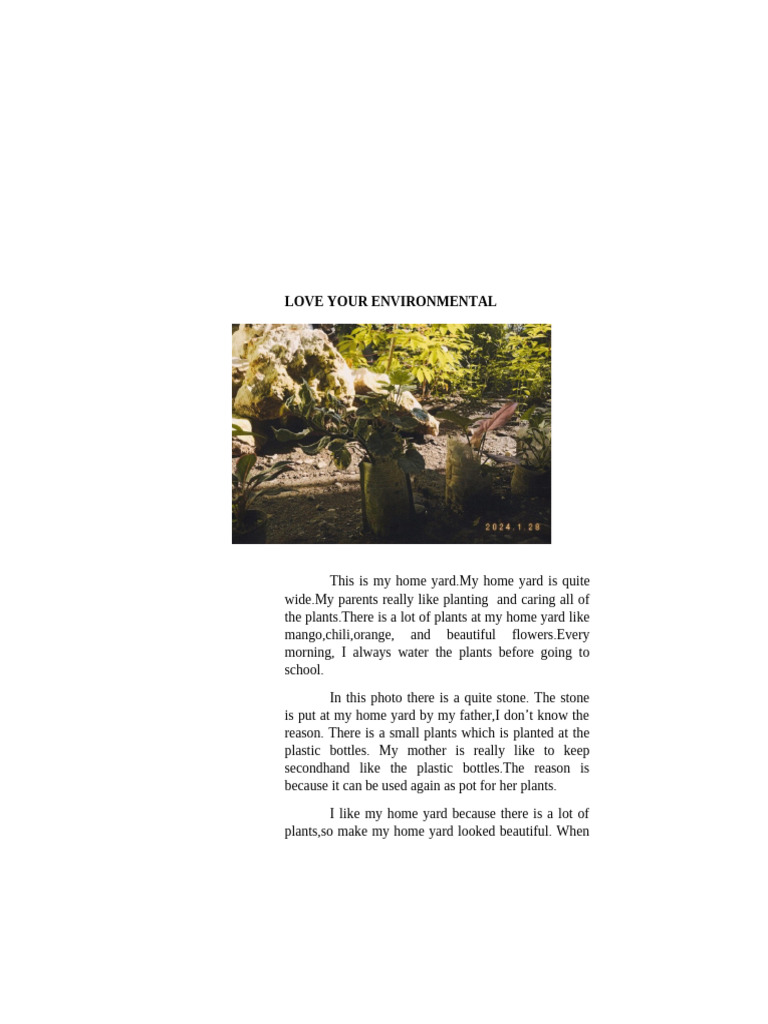 LOVE YOUR ENVIRONMENTAL | PDF