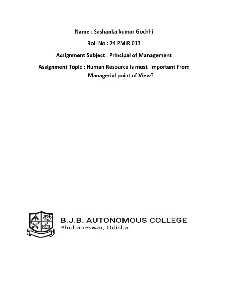 Principal Of Management Assignment 1 Pdf 6529