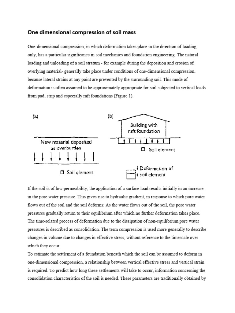 01- Compression of Soil Mass | PDF | Stress (Mechanics) | Materials