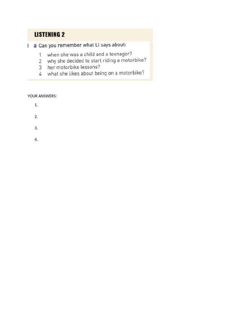 2 - Listening 2 - Specific Information | PDF