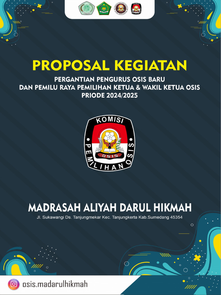 Proposal Pemilu OSIS MA Darul Hikmah | PDF