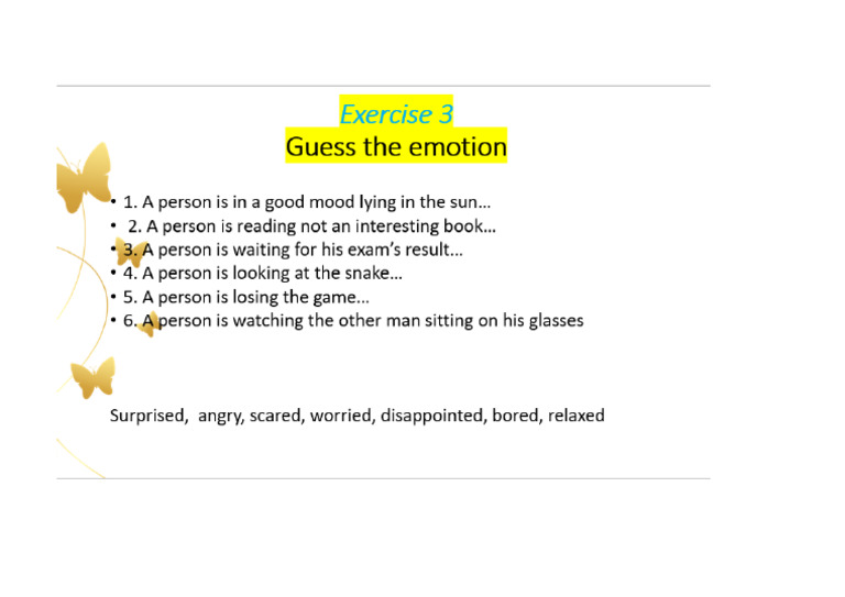 Guess The Emotion-3 | PDF