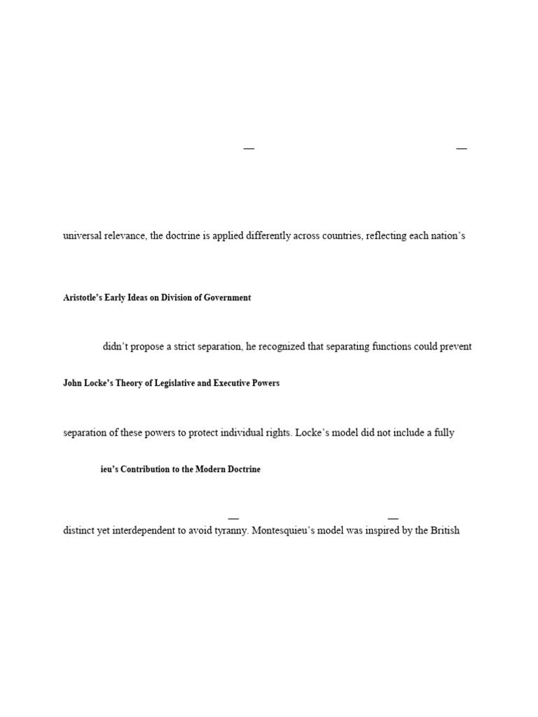 Separation of Powers | PDF | Separation Of Powers | Legislature