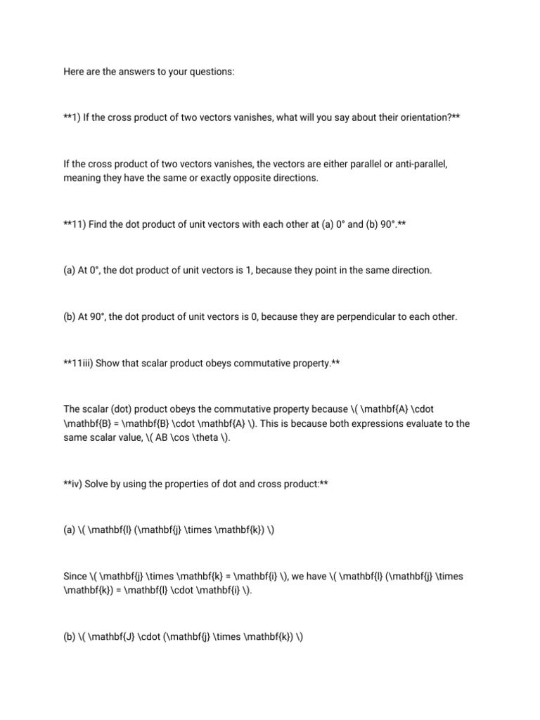 Cross Product and Vector Orientation | PDF | Euclidean Vector | Classical Mechanics