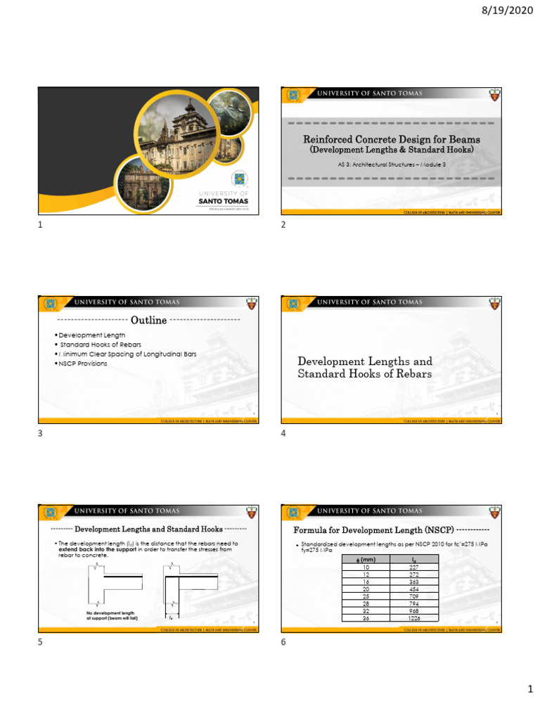 Handout_Module-3-Part-3_-Reinforced-Concrete-Design-for-Beams-USD_Hook-Development-Length | PDF ...