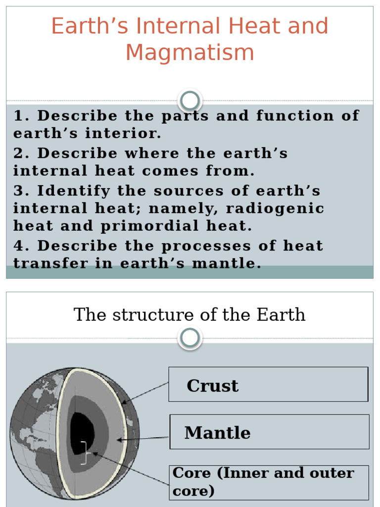 Earths Internal Heat | PDF | Magma | Earth