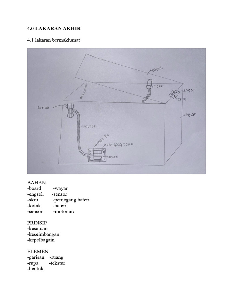 Lakaran Tong Sampah Automatik 3D | PDF