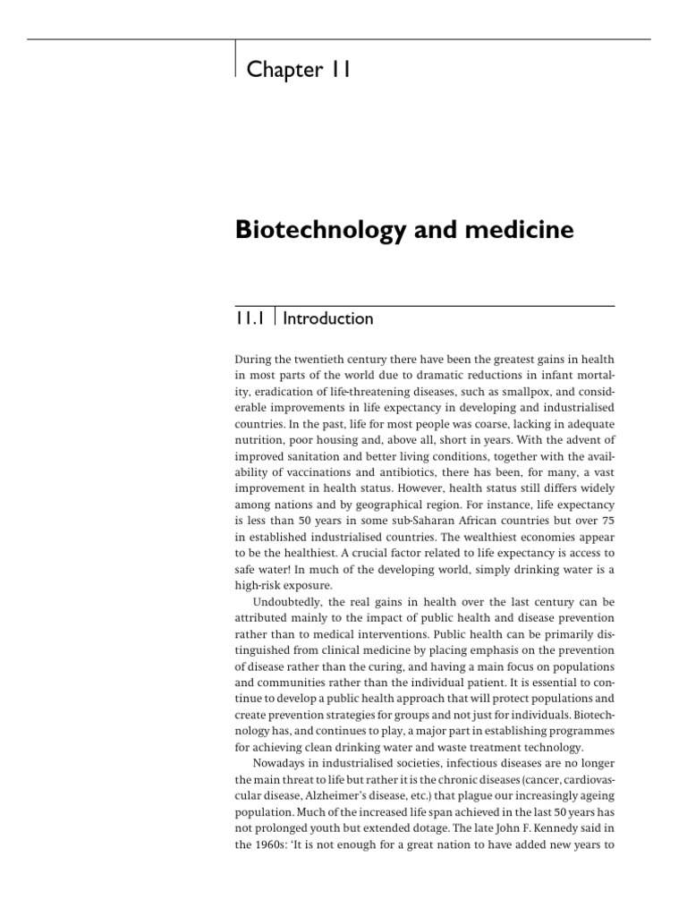 Biotechnology's Role in Modern Medicine | PDF | Vaccines ...