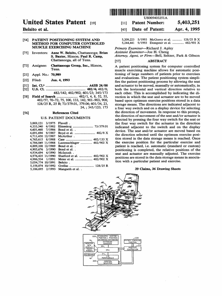 Biodex Chair Patent | PDF | Rotation | Computer Keyboard