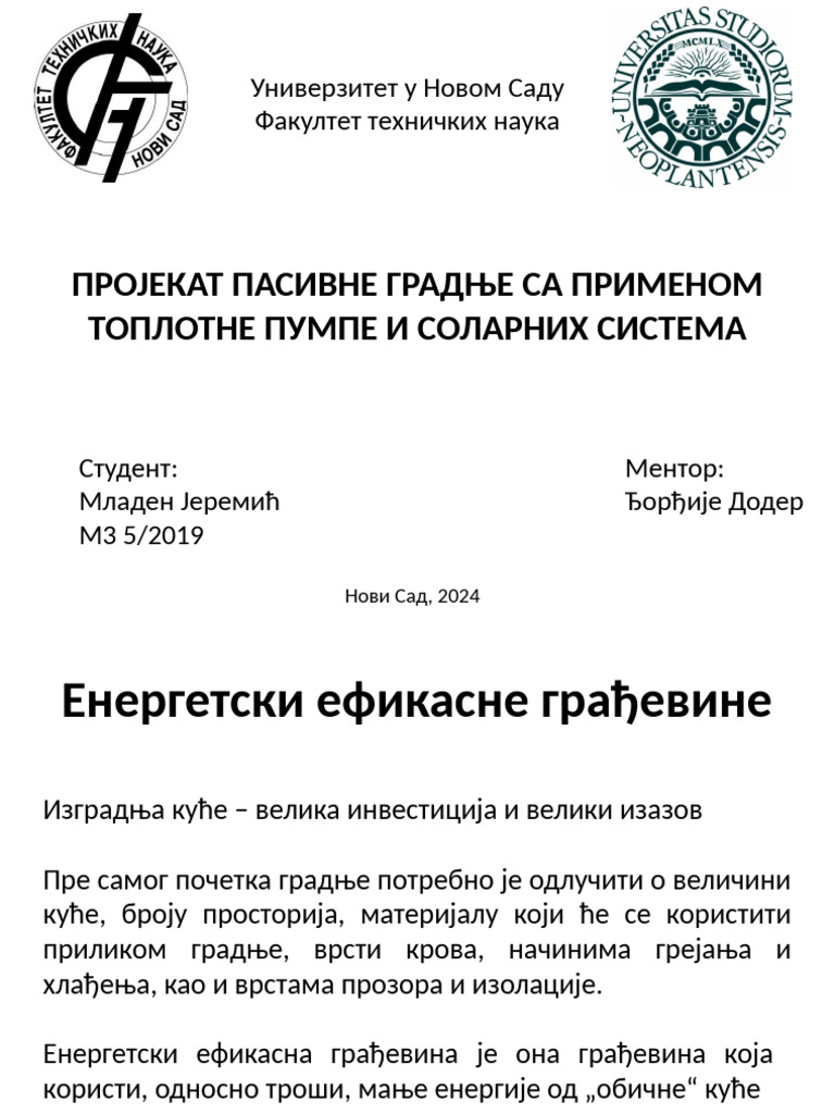 Prezentacija - Master Rad Mladen Jeremić | PDF