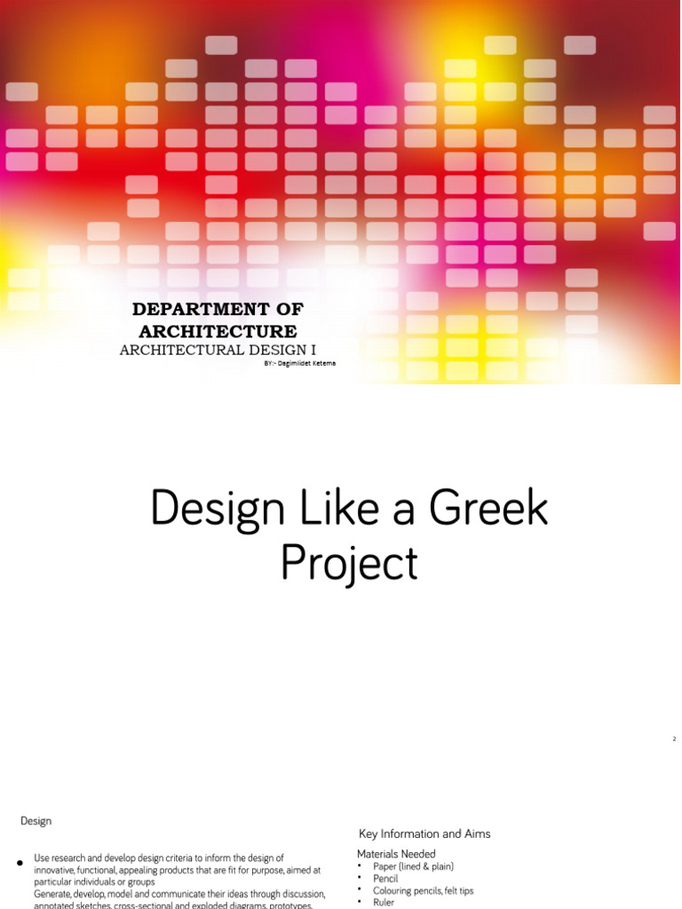 Intro to Architectural Design | PDF