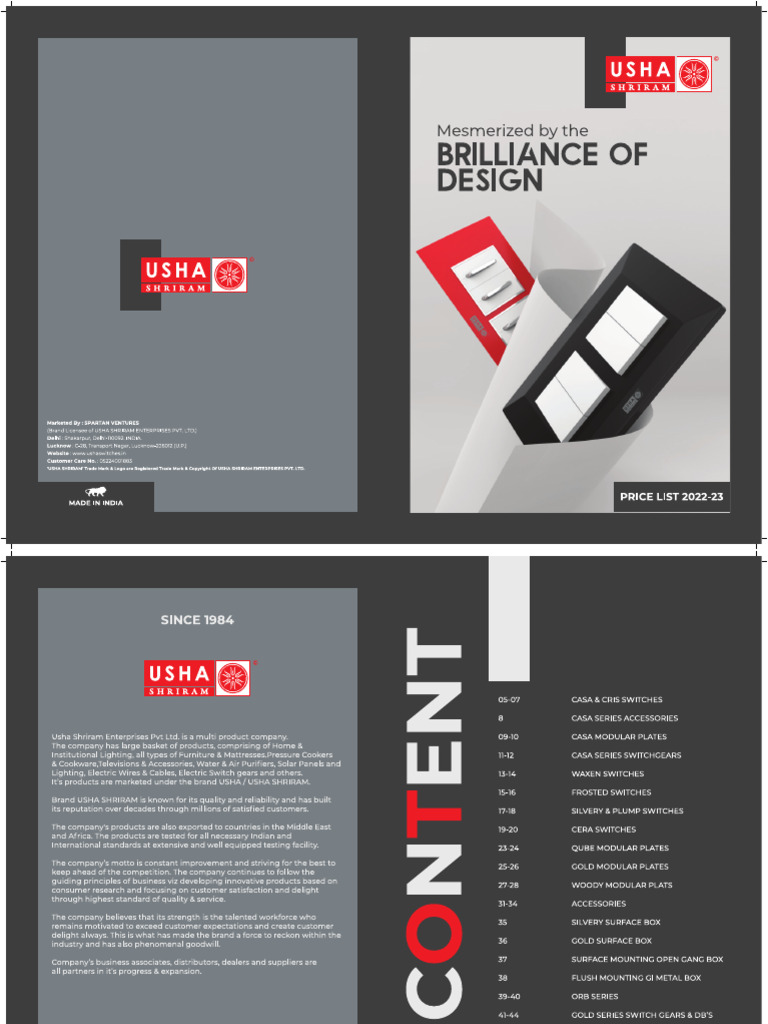 Usha Catalouge LYT | PDF