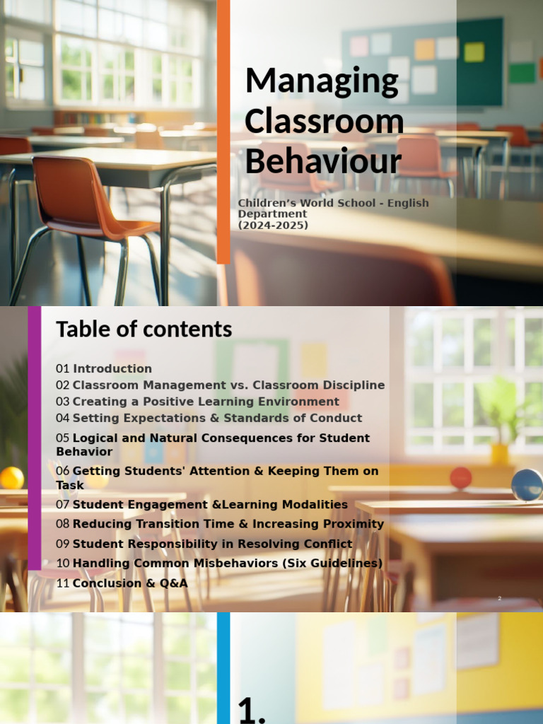 Managing Classroom Behaviour | PDF | Classroom Management | Social ...
