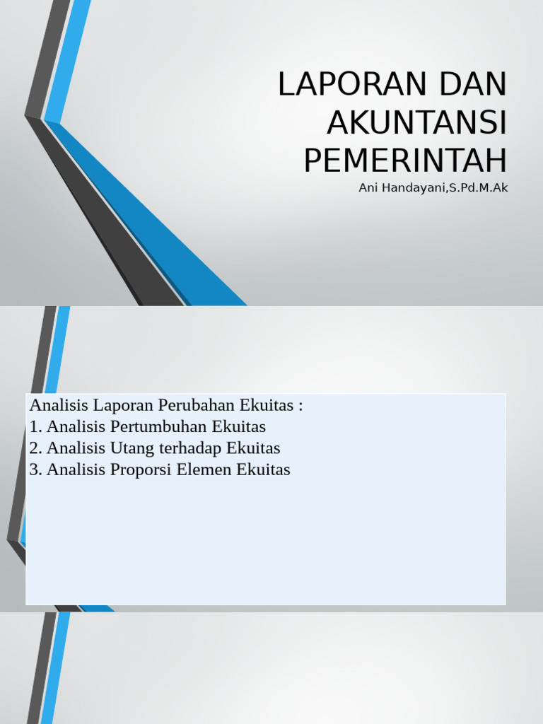 Laporan Ekuitas | PDF