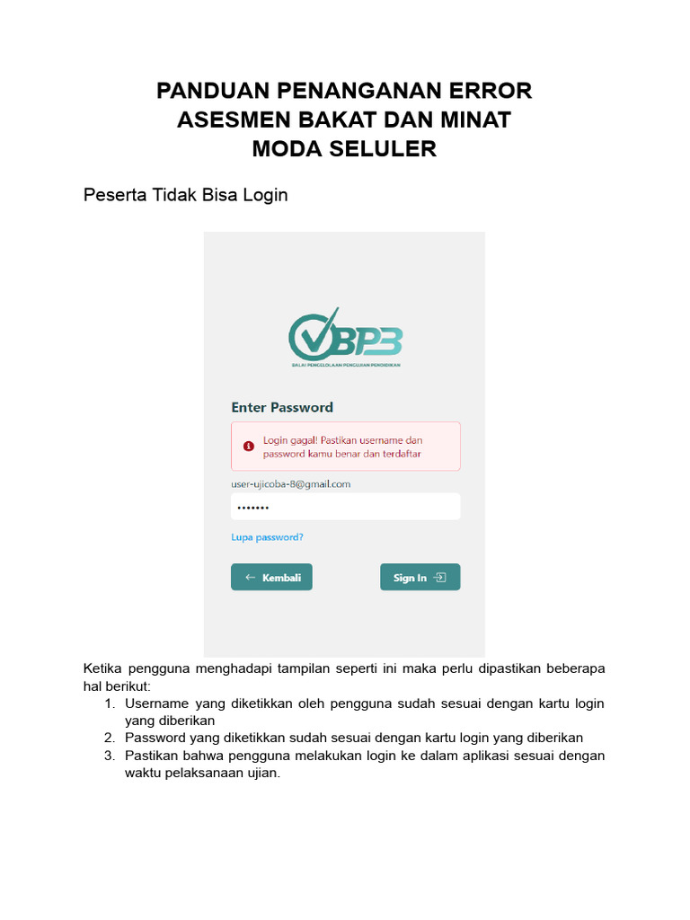 Panduan Troubleshooting ABM Mobile | PDF