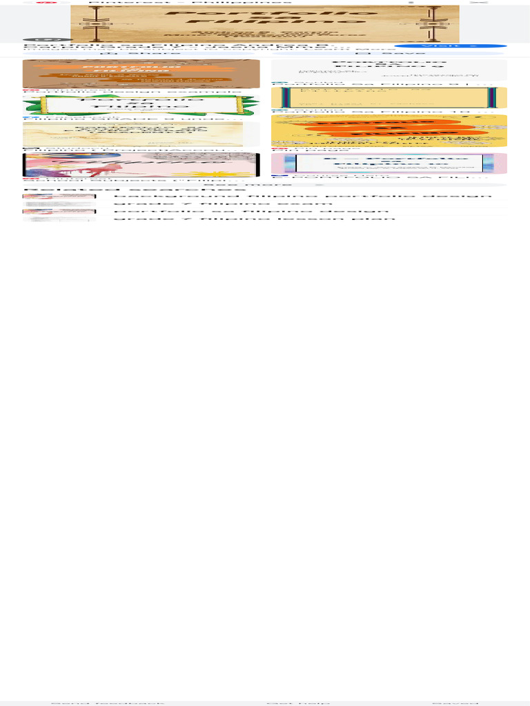 Grade 7 Filipino Portfolio Design | PDF | Career & Growth | Language ...