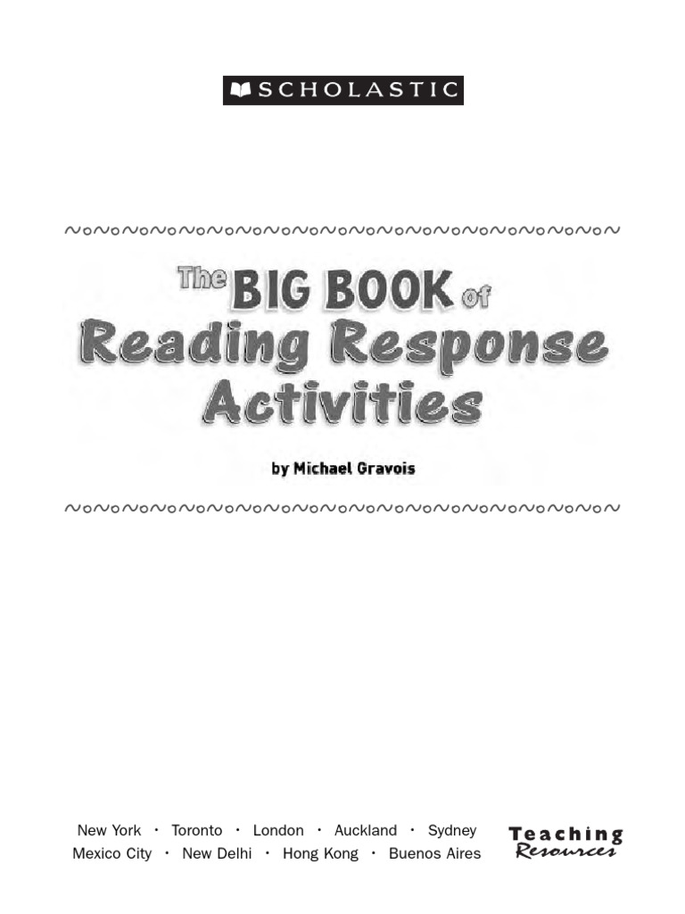 Reading Response Activities | PDF | Books | Printing