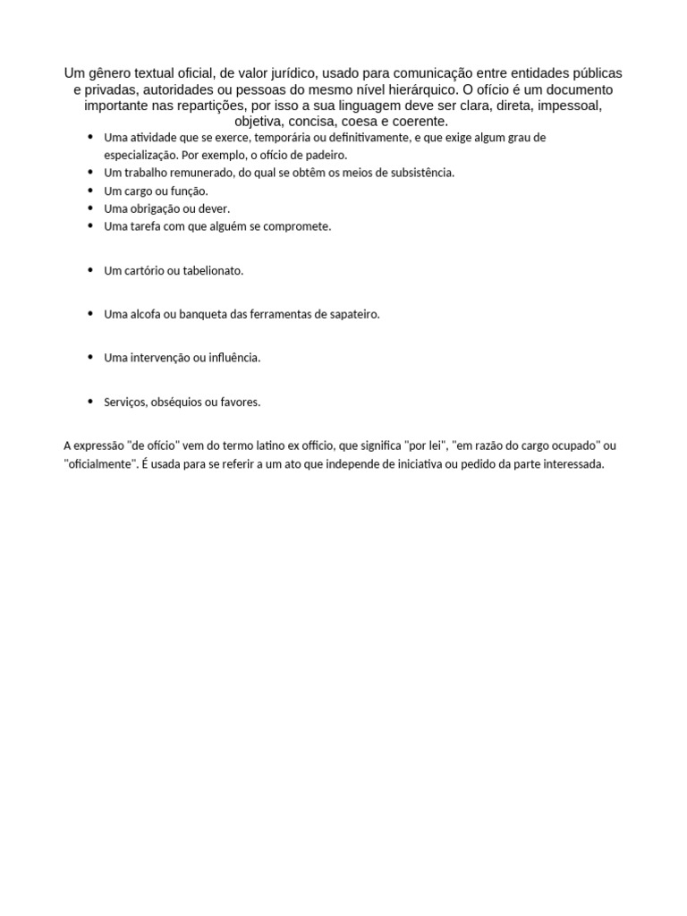 Oficio 1 | PDF