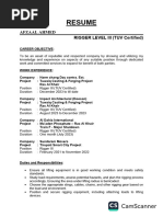 Document Controller CV Sample | PDF | Microsoft Excel | Computing