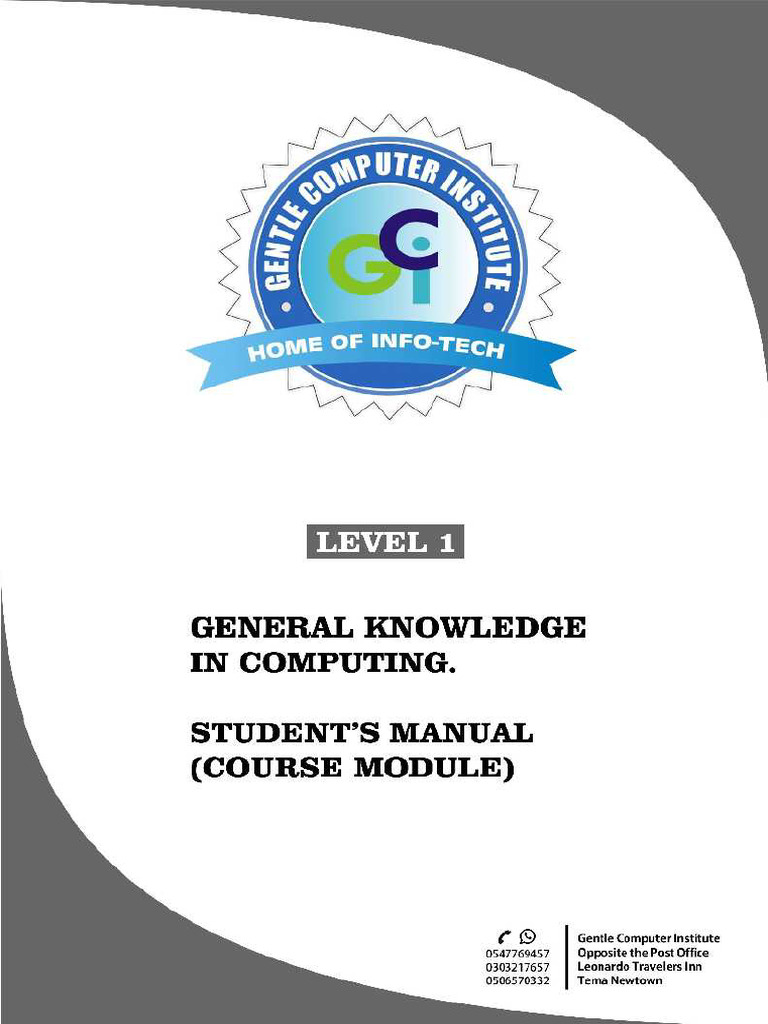 2023 General Knowledge Text Book | PDF | Computer Keyboard | Hard Disk ...