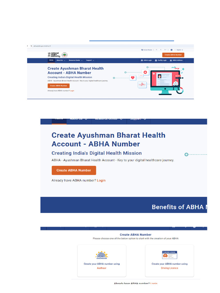 How To Create Abha Number | PDF | Career & Growth