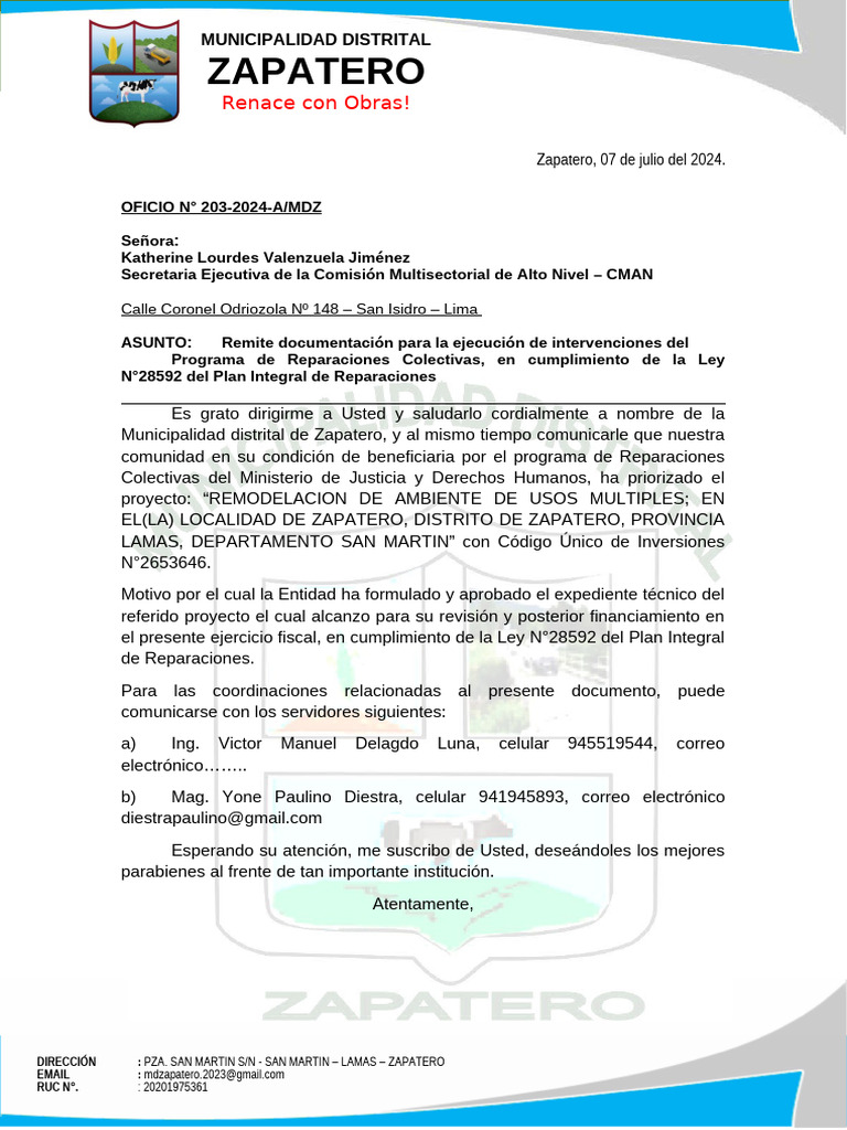 OFICION CMAN | PDF