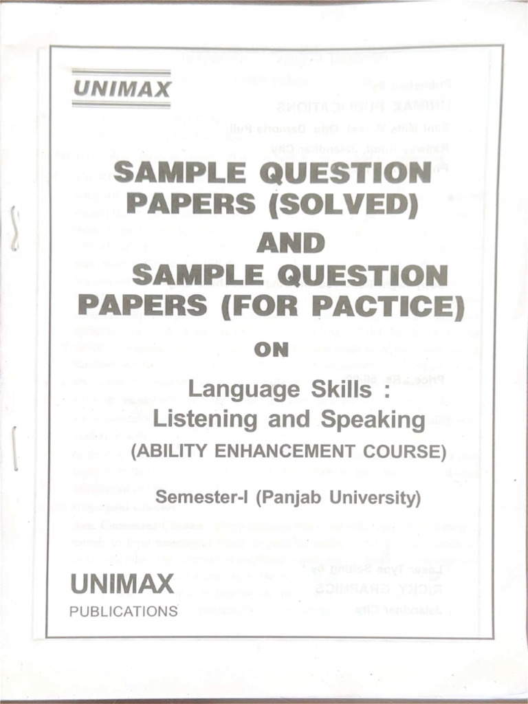English Sample Question Paper . | PDF