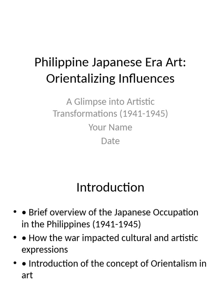 Japanese Era Art in the Philippines | PDF | Art | History
