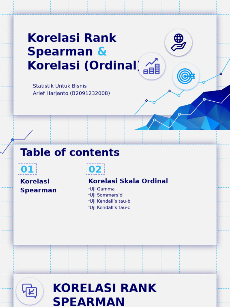 Korelasi Rank Spearman & Ordinal | PDF