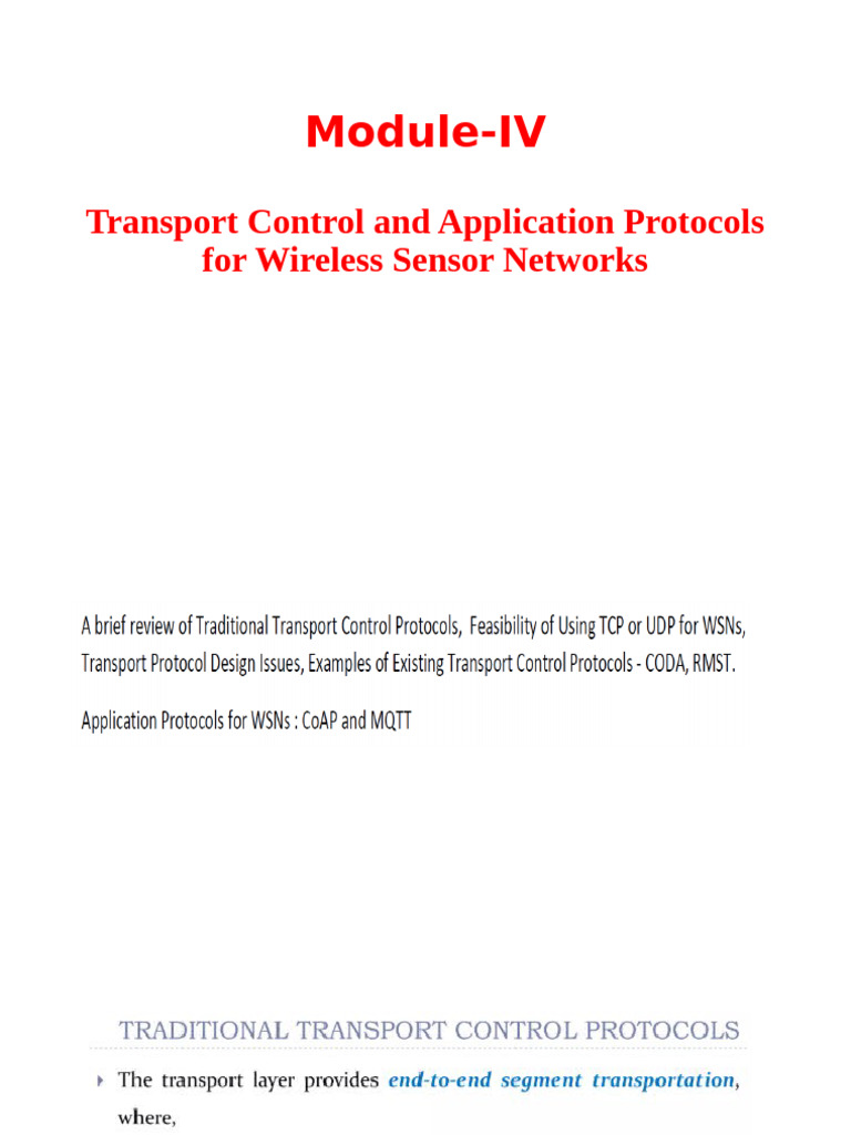 Module-4 | PDF | Data Transmission | Internet Architecture