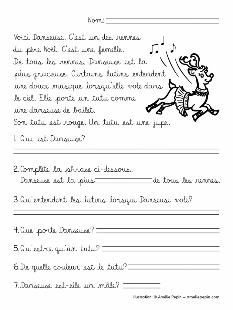 Danseuse Lecture Cursif D | PDF