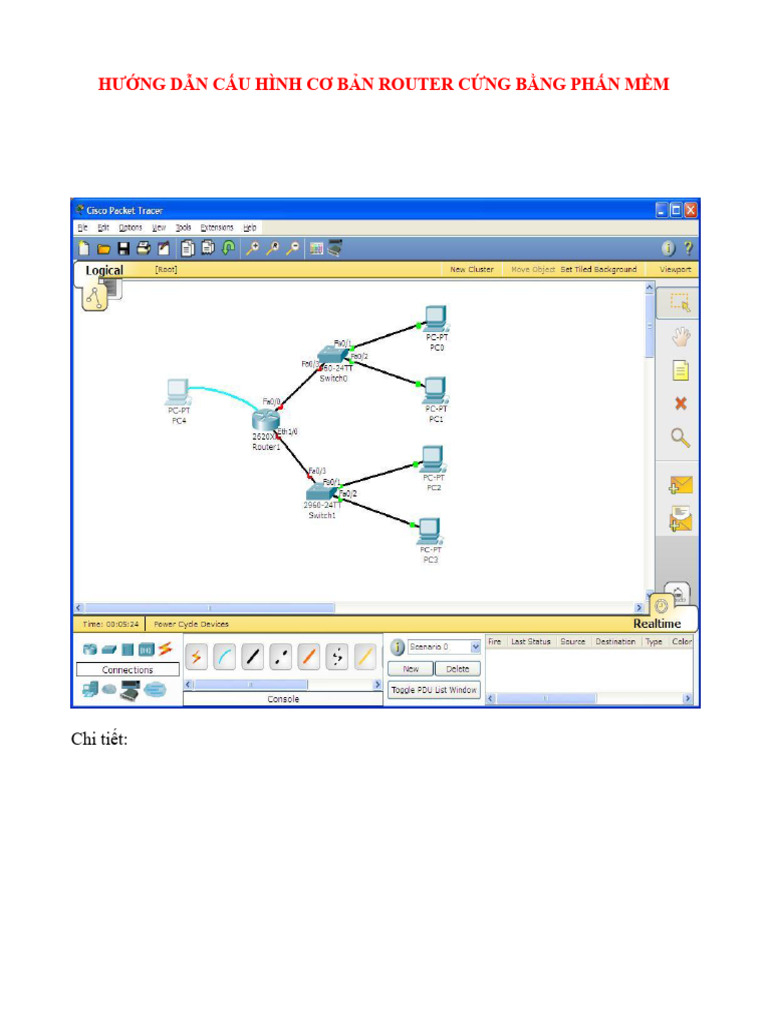 HD Cau Hinh Router Cisco Packet Tracer | PDF