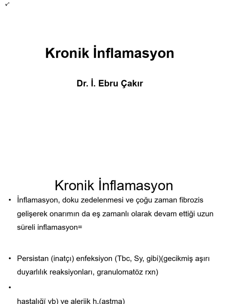 Kronik İltihap | PDF
