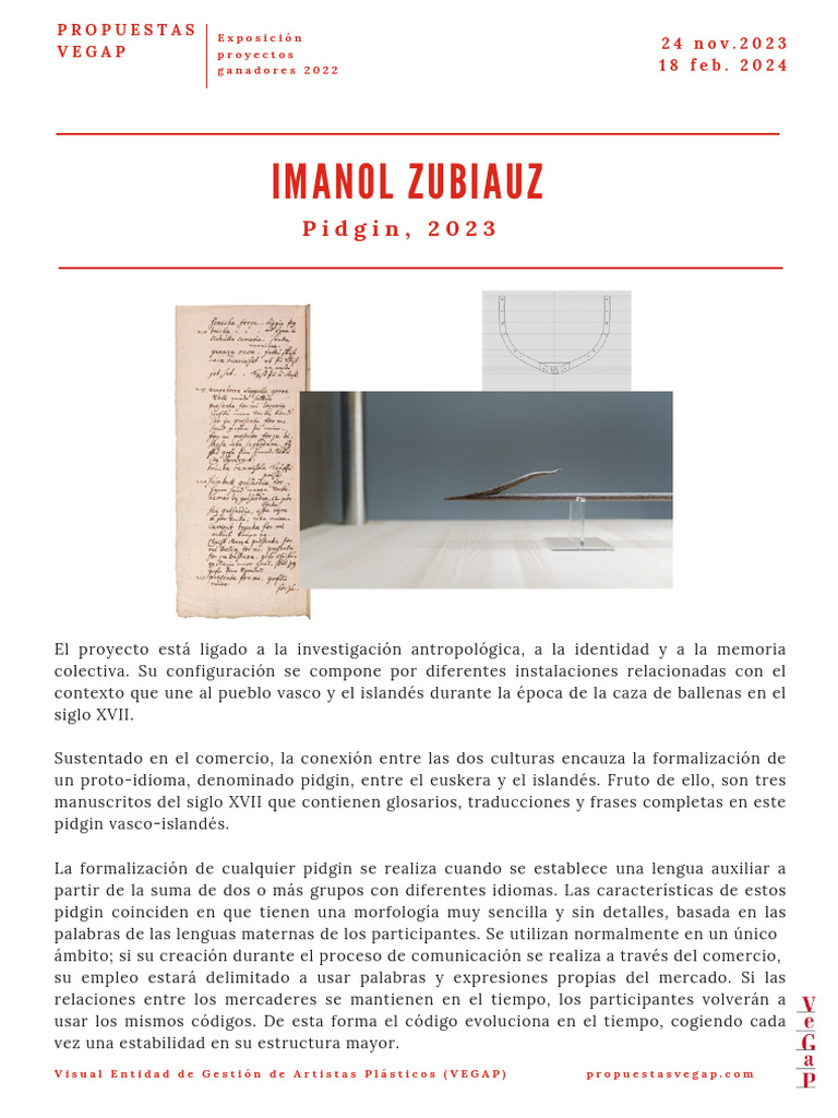 Proyecto de Pidgin Vasco-Islandés | PDF