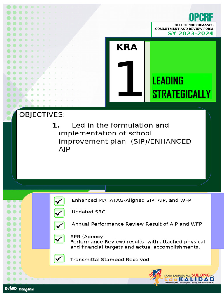 M O V S: Objectives: Led in The Formulation and Implementation of ...