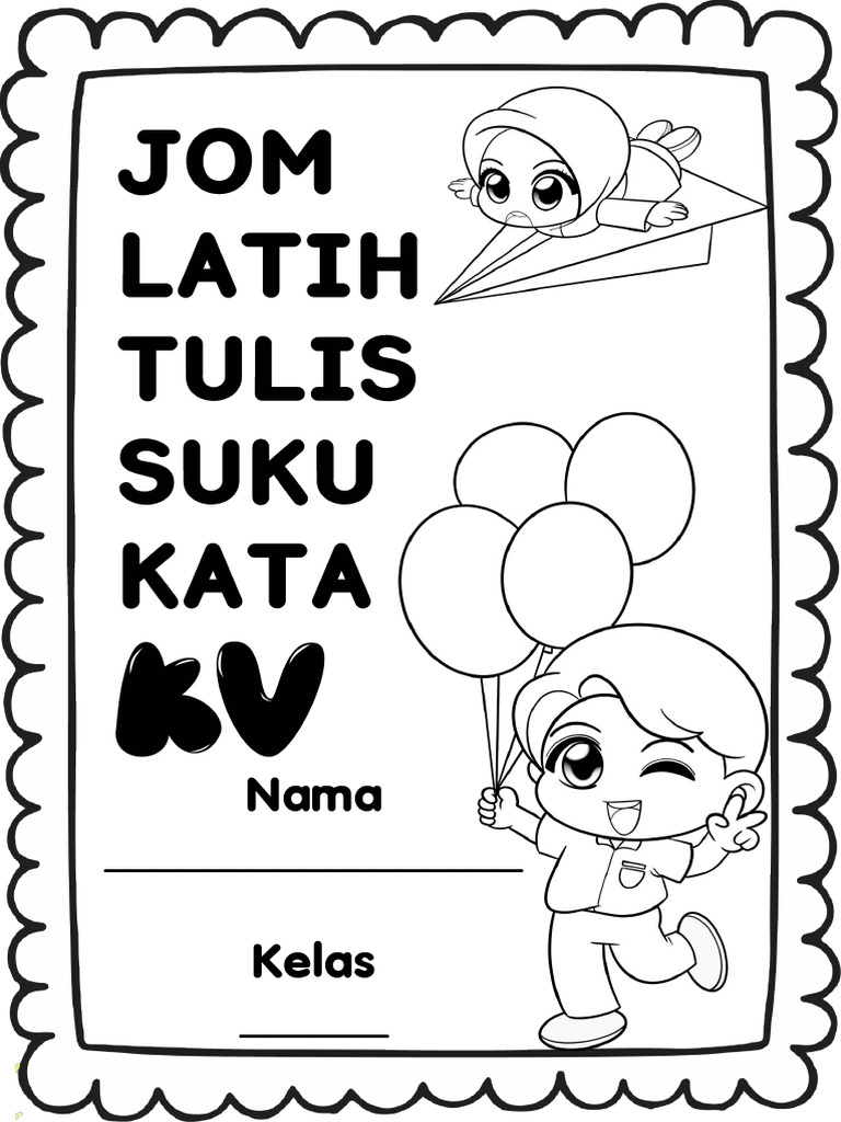 Latih Tulis Suku Kata KV 1 | PDF