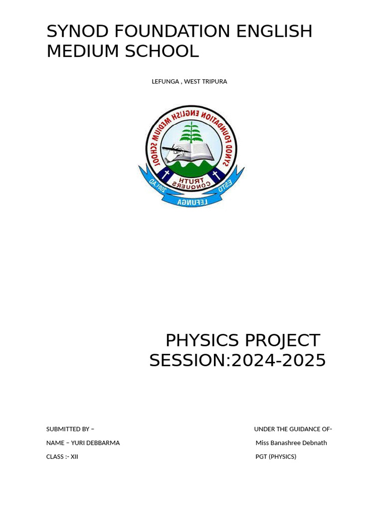 Physics Project | PDF