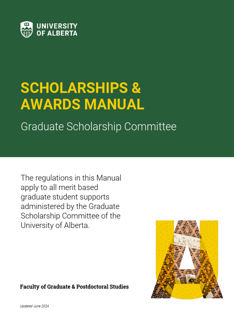 scholarships-awards-manual | PDF | Doctorate | Doctor Of Philosophy
