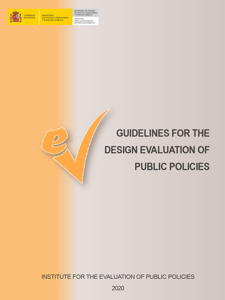 02 Guidelines Design Evaluation Print | PDF | Evaluation | Policy