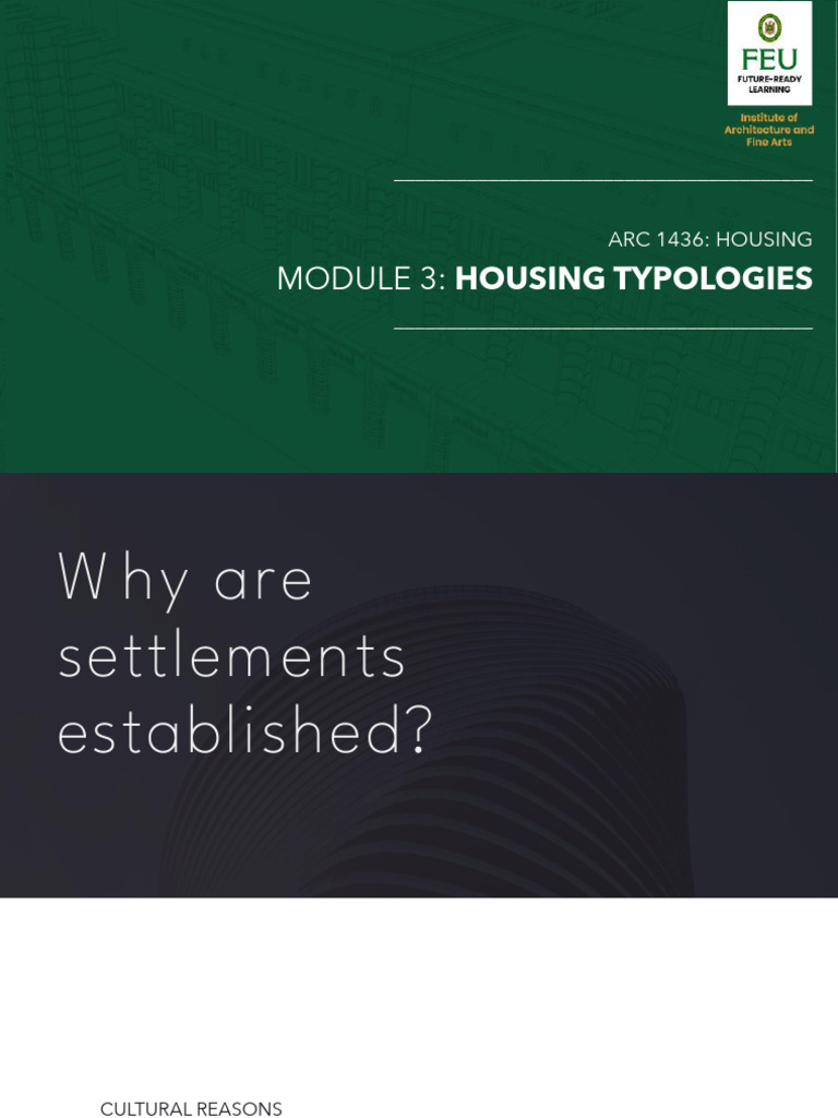 Module 3- Housing Typologies | PDF | Apartment | Marxism