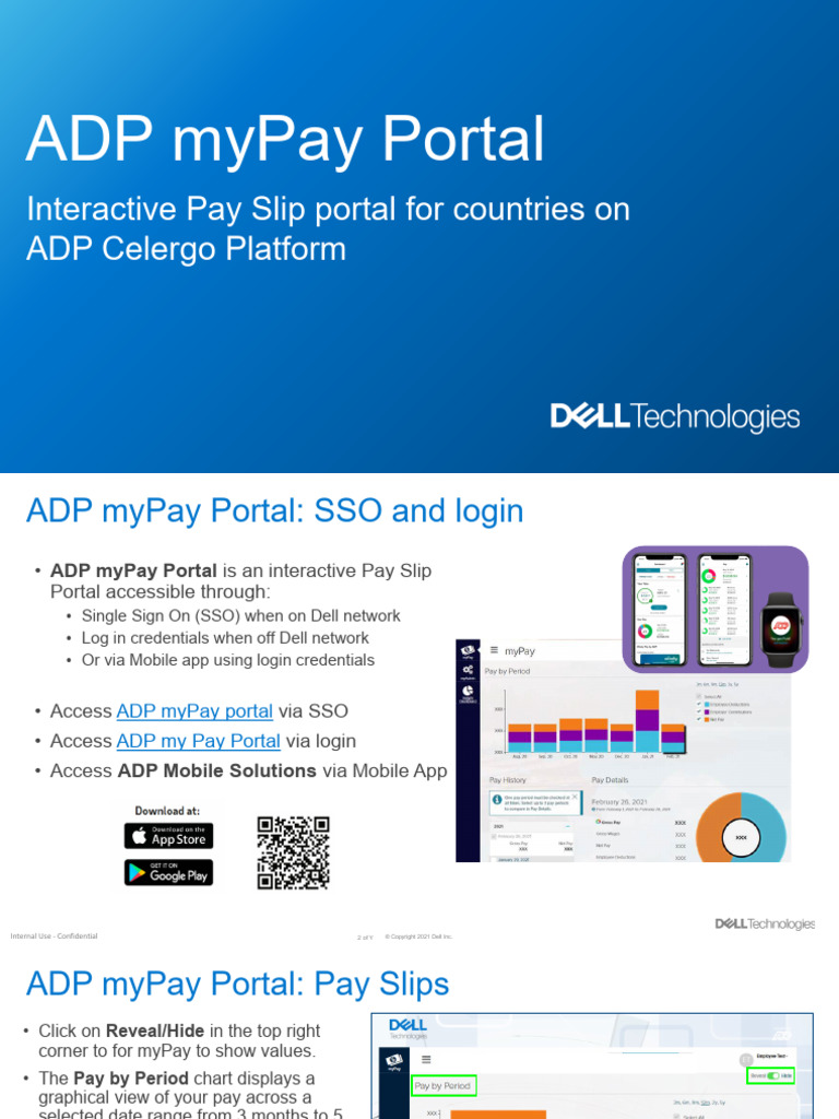 ADP MyPay Celergo User Guide | PDF | Mobile App | Password