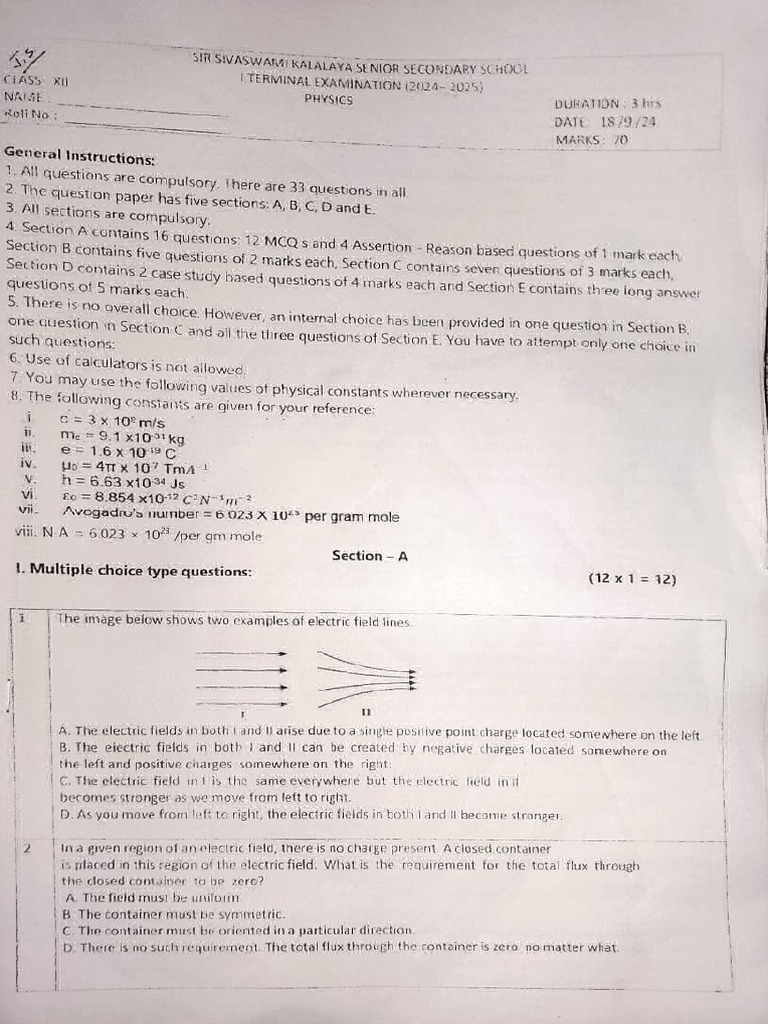 Physics Class 12 New | PDF | Electromagnetic Radiation | Inductance